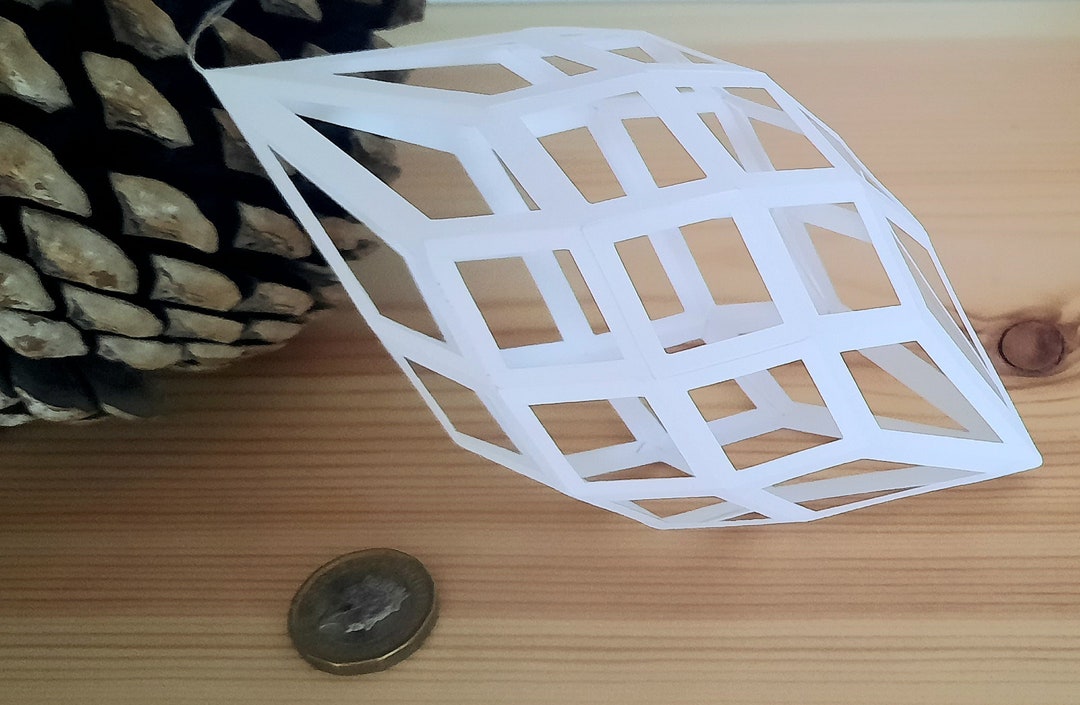 SPINDLE BAUBLE Paper Sculpture Template Papercraft Digital - Etsy