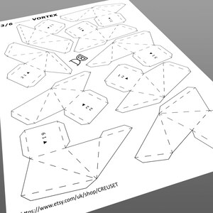 VORTEX Paper Sculpture, Papercraft, Digital Download - Etsy UK