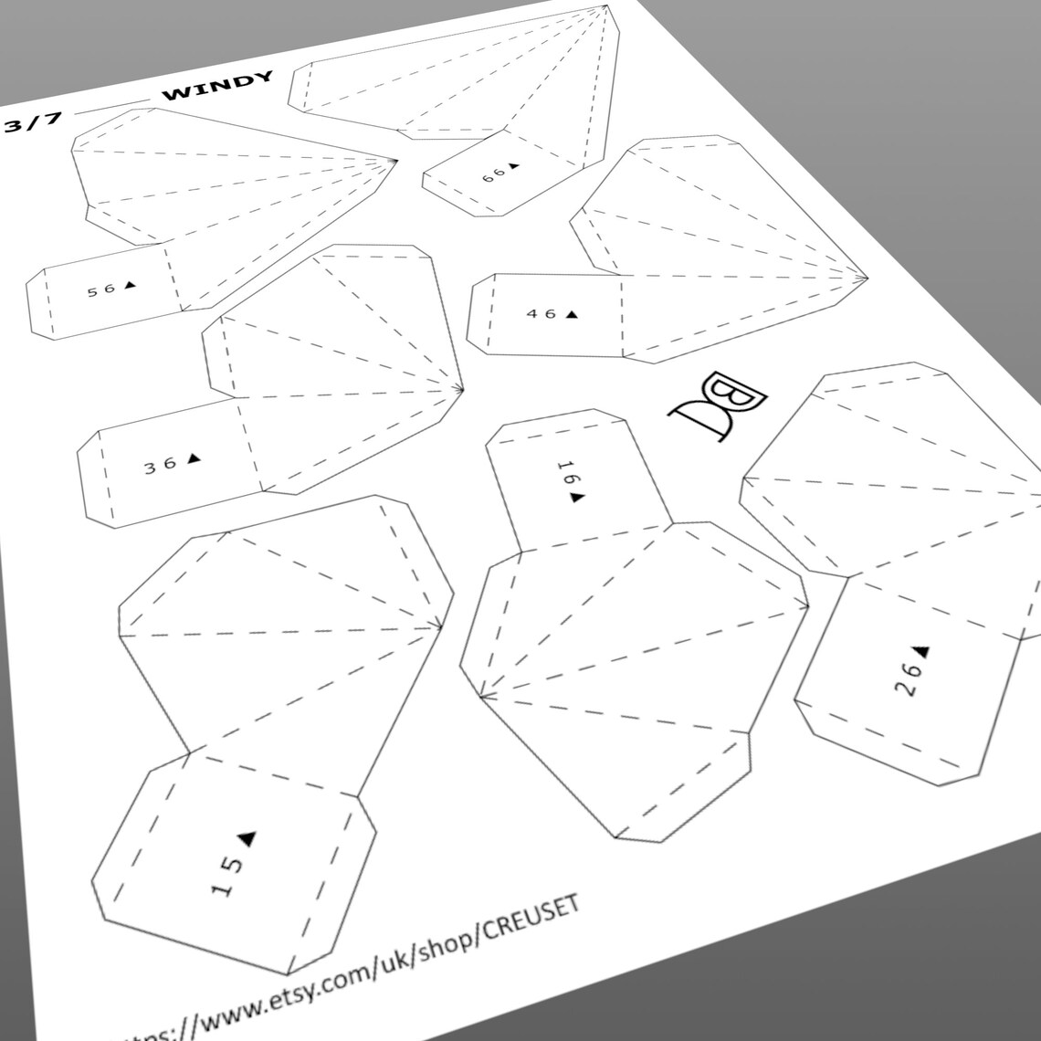 WINDY Paper Sculpture, Papercraft, Digital Download - Etsy Canada