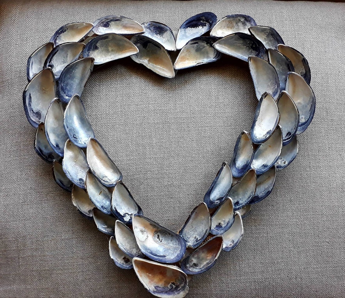 Stunning Mussel Shell Wreath northdevon beach coastal - Etsy
