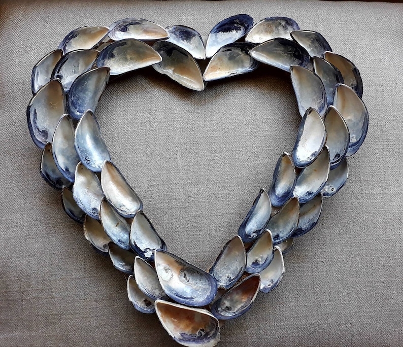 Stunning Mussel Shell Wreath #northdevon #beach #coastal #coastaldecor ...