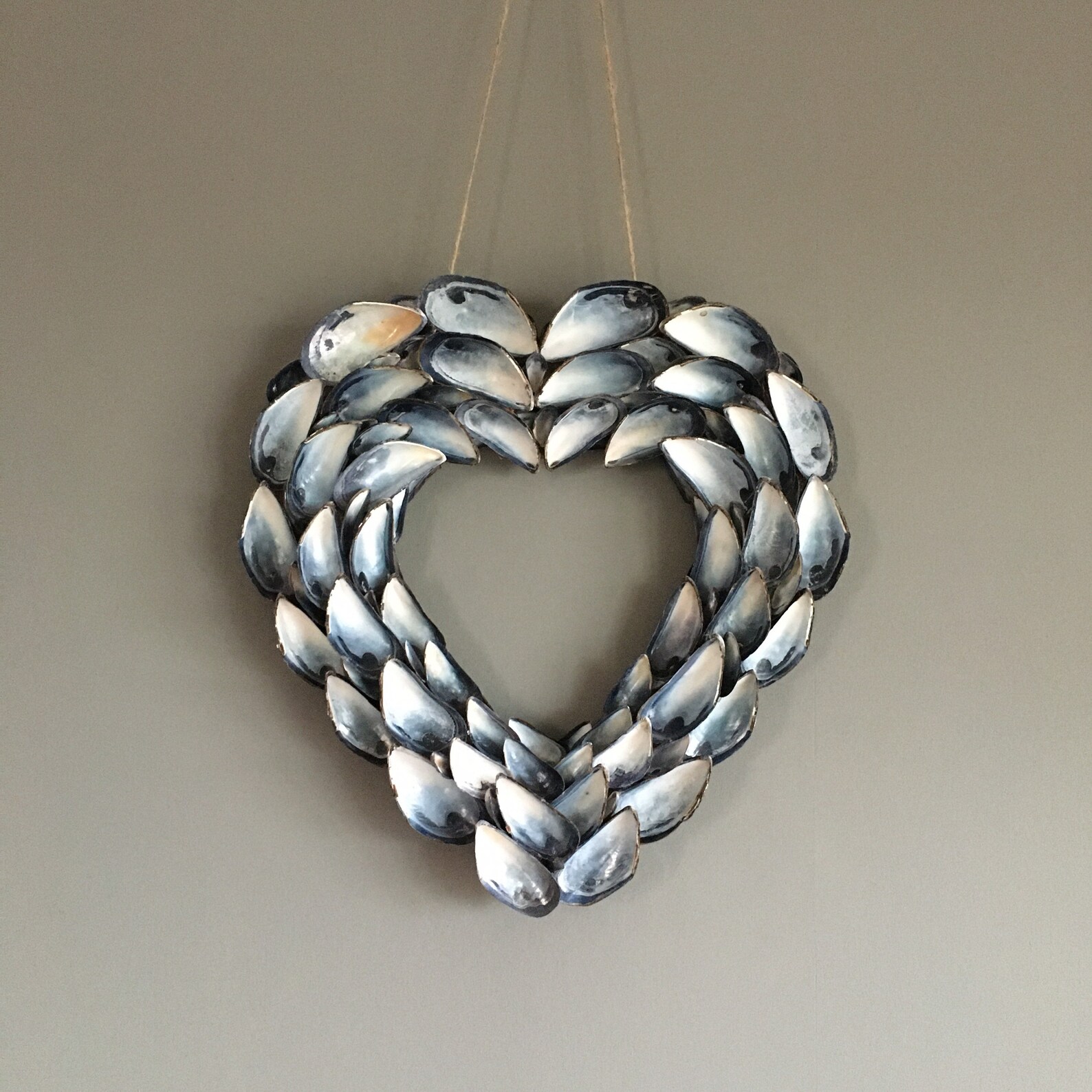 Stunning Mussel Shell Wreath northdevon beach coastal - Etsy