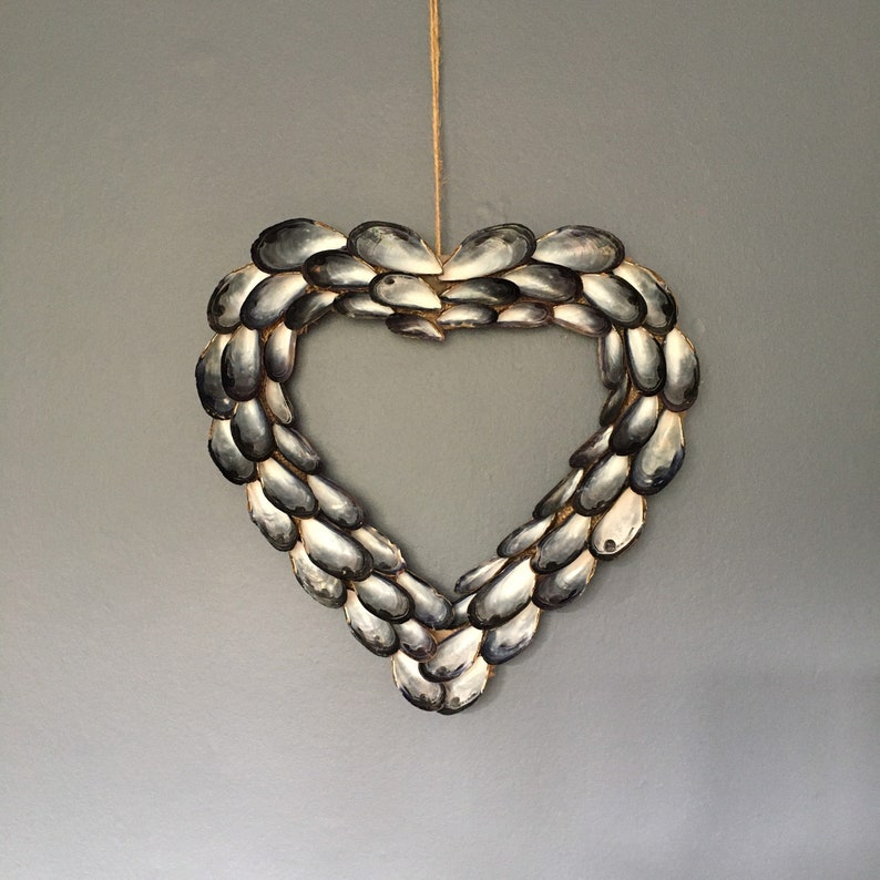 Stunning Mussel Shell Wreath northdevon beach coastal - Etsy