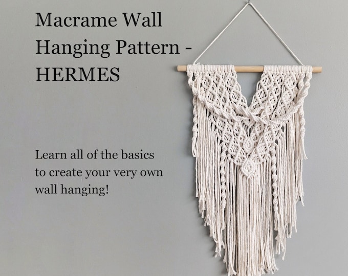 Macrame Pattern PDF Tutorial Instant Download DIY Macrame Wall Hanging ...