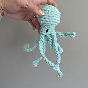 DIY Pattern Macrame 3D Sculpture Alien Squid Instructions, Macrame ...