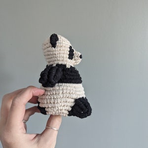 DIY Pattern Macrame 3D Panda Bear Instructions, Macrame Tutorial PDF ...