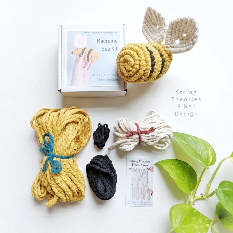 DIY Pattern Macrame 3D Sculpture Bee Instructions Macrame - Etsy