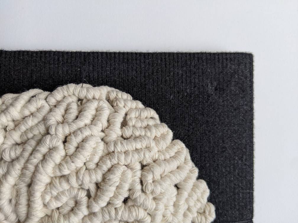 Macrame Brain Anatomical Wall Art | Etsy