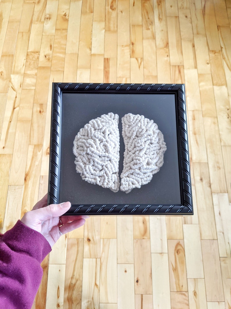 Macrame Brain Anatomical Wall Art | Etsy