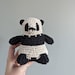 DIY Pattern Macrame 3D Panda Bear Instructions, Macrame Tutorial PDF ...