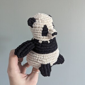 DIY Pattern Macrame 3D Panda Bear Instructions, Macrame Tutorial PDF ...