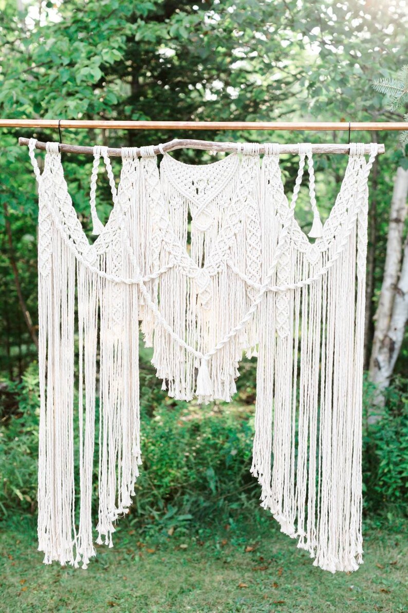 Boho Macrame Wedding Backdrop - Etsy