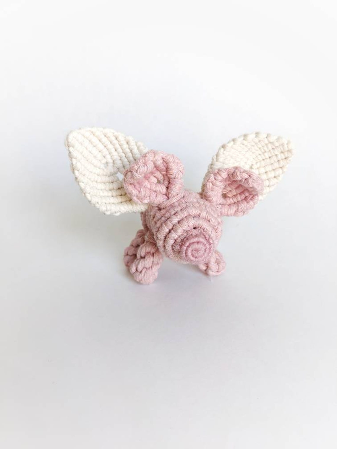 DIY Pattern Macrame 3D Sculpture Flying Pig Instructions | Etsy