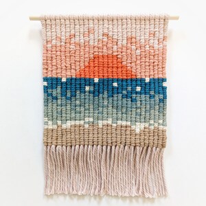 DIY Pattern Macrame Pixel Beach Scene Instructions, Macrame Tutorial PDF, Learn Macrame Design ...