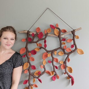 Macrame Statement Wall Hanging Leaf Sculpture, Contemporary Modern ...
