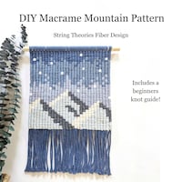 Macrame Tapestry Pattern: Pixel Art Sunrise Landscape (PDF Pattern) - Etsy