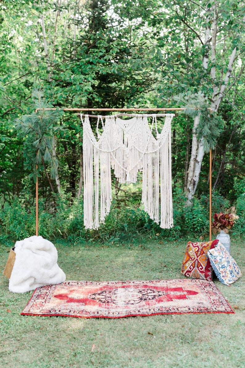 Boho Macrame Wedding Backdrop - Etsy
