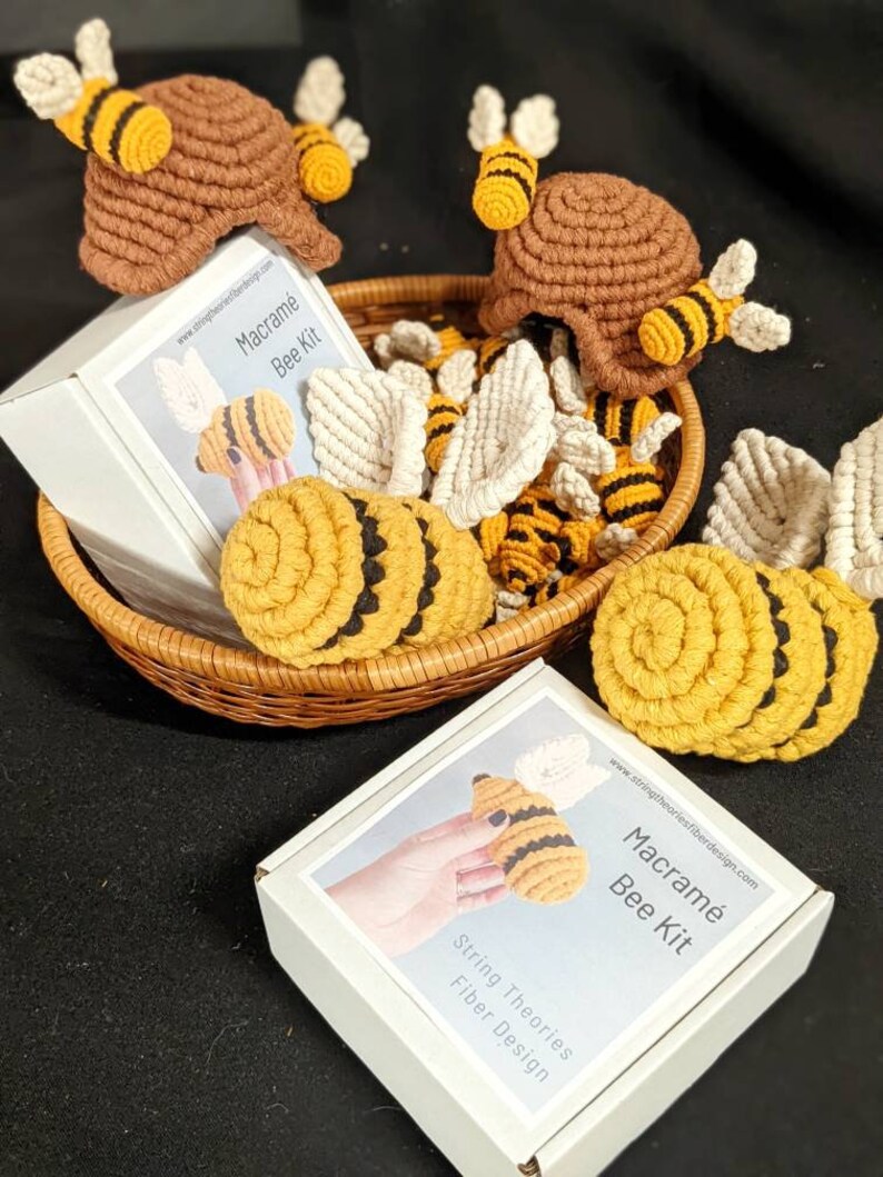DIY Pattern Macrame 3D Sculpture Bee Instructions Macrame - Etsy