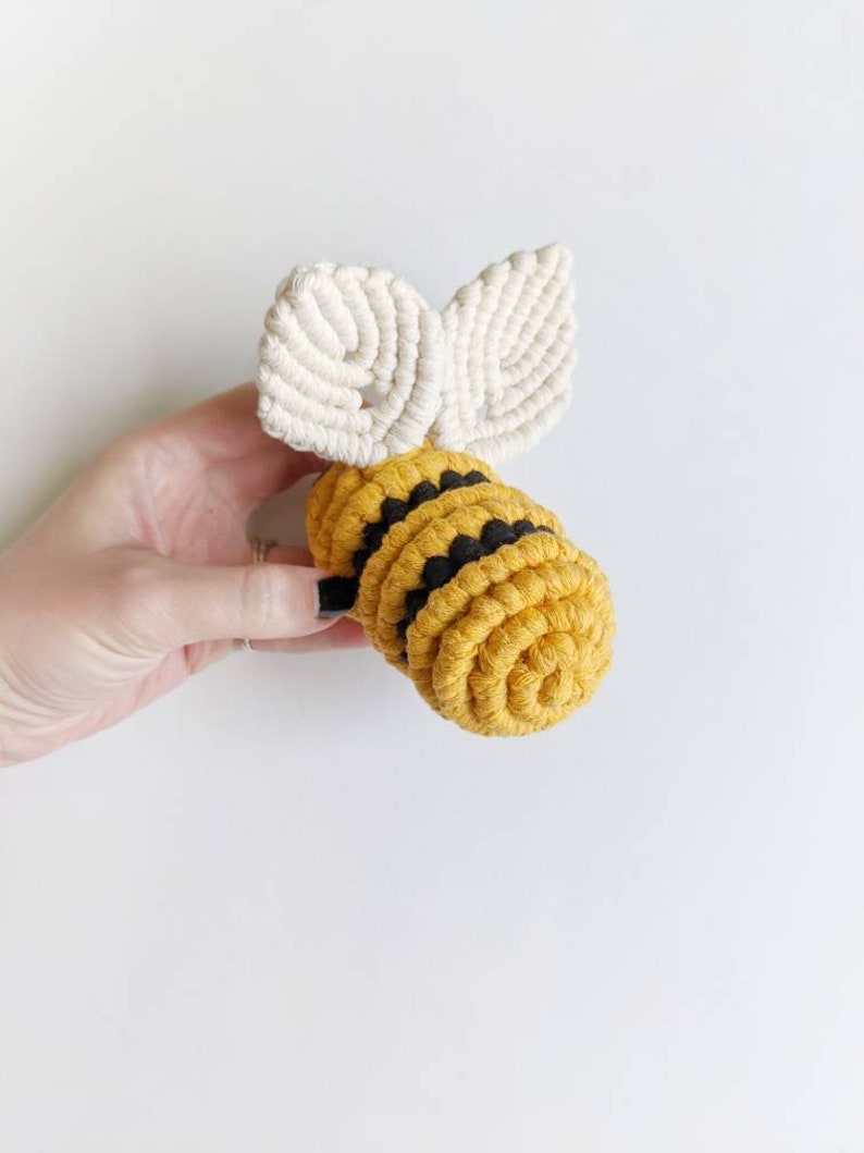DIY Pattern Macrame 3D Sculpture Bee Instructions Macrame - Etsy
