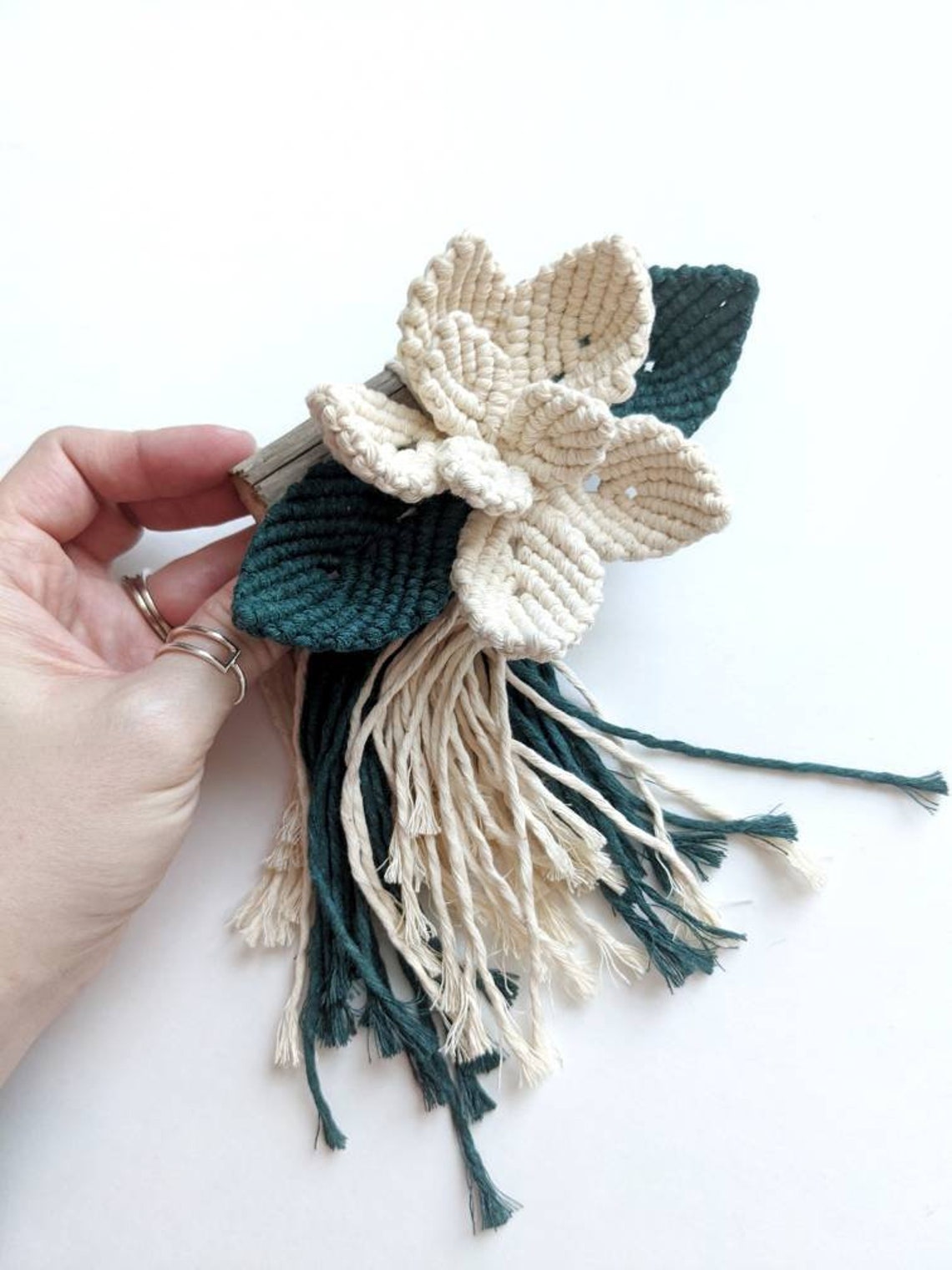 DIY Pattern Macrame 3D Sculpture Flower Instructions, Macrame Tutorial ...