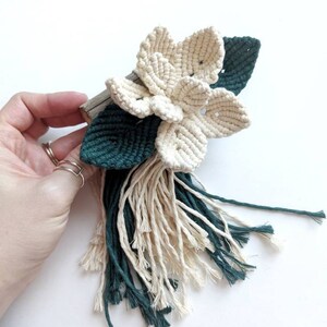 DIY Pattern Macrame 3D Sculpture Flower Instructions, Macrame Tutorial ...