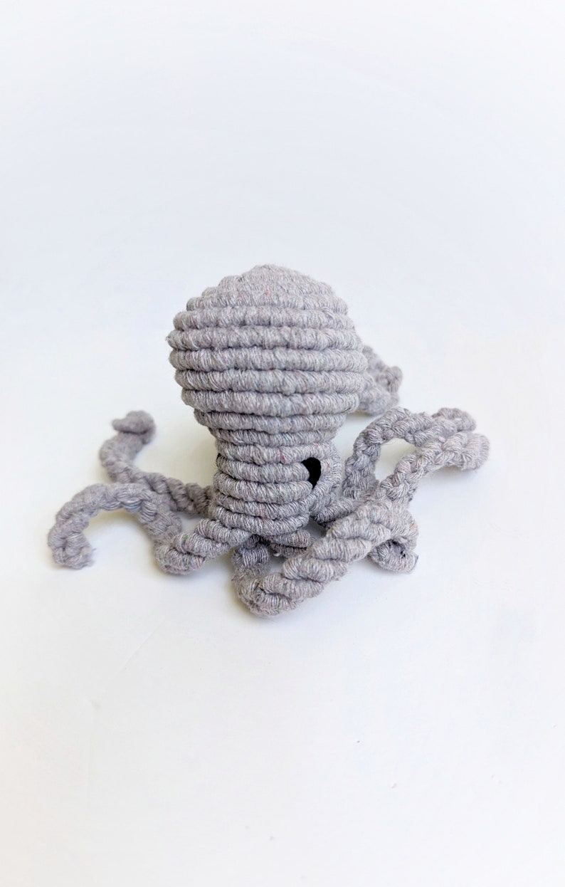 DIY Pattern Macrame 3D Sculpture Alien Squid Instructions, Macrame ...