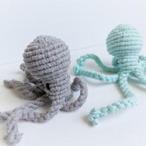 DIY Pattern Macrame 3D Sculpture Alien Squid Instructions, Macrame ...