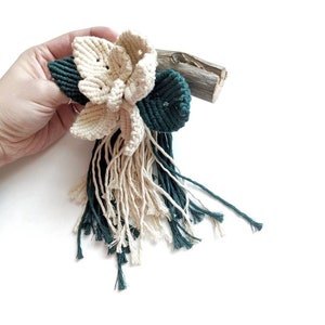 DIY Pattern Macrame 3D Sculpture Flower Instructions, Macrame Tutorial ...