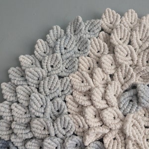Macrame Contemporary Wave Petal Piece, Sculptural Macrame Wall Hanging ...
