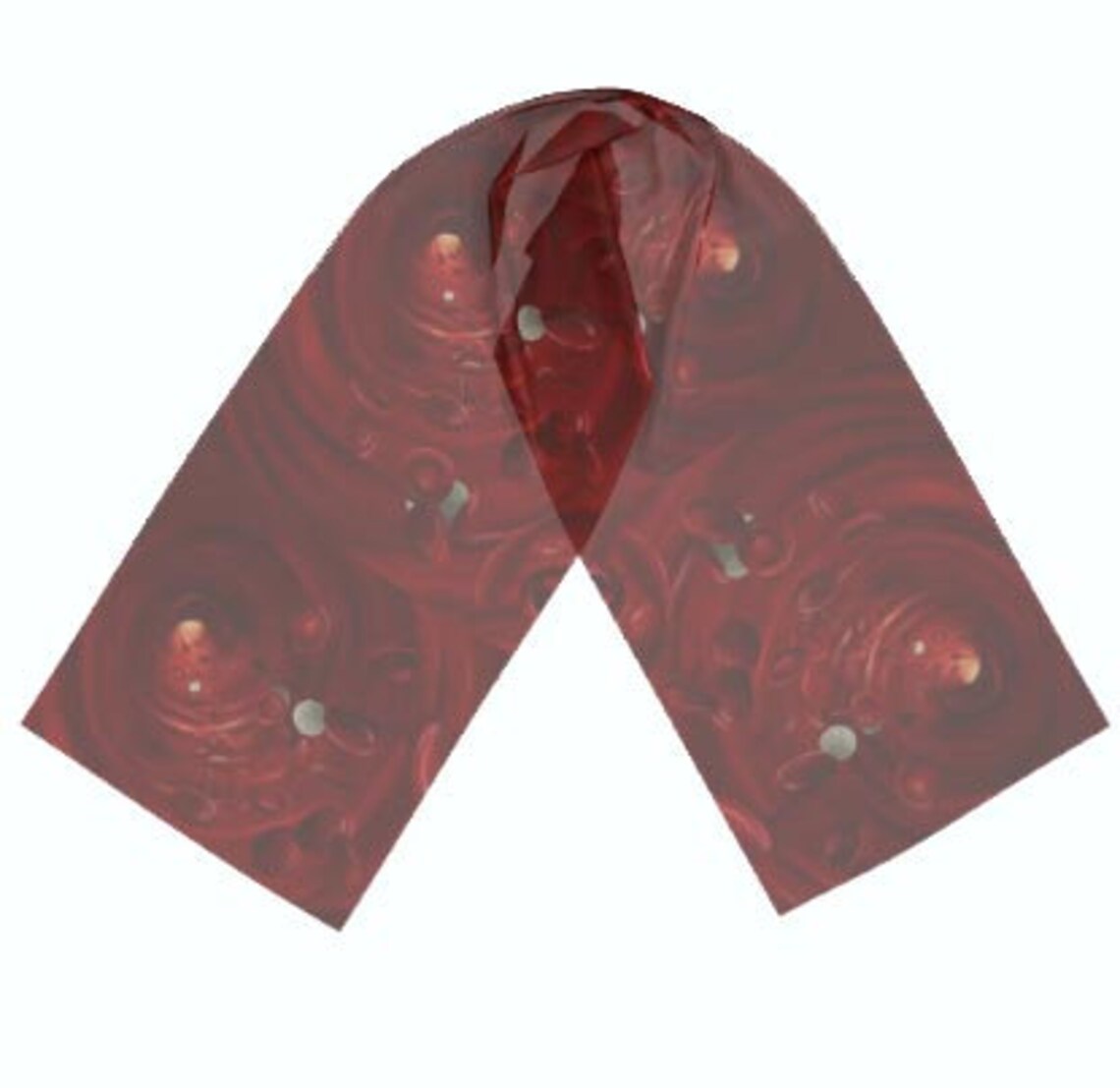 Scarf: Blood Vessel, Red Blood Cells Chiffon Wearable Art Science Scarf ...