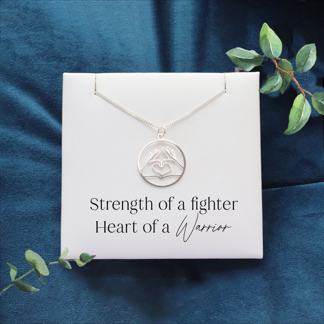 Strength Necklace, Heart of a Warrior Tough Woman Jewellery - Courage ...