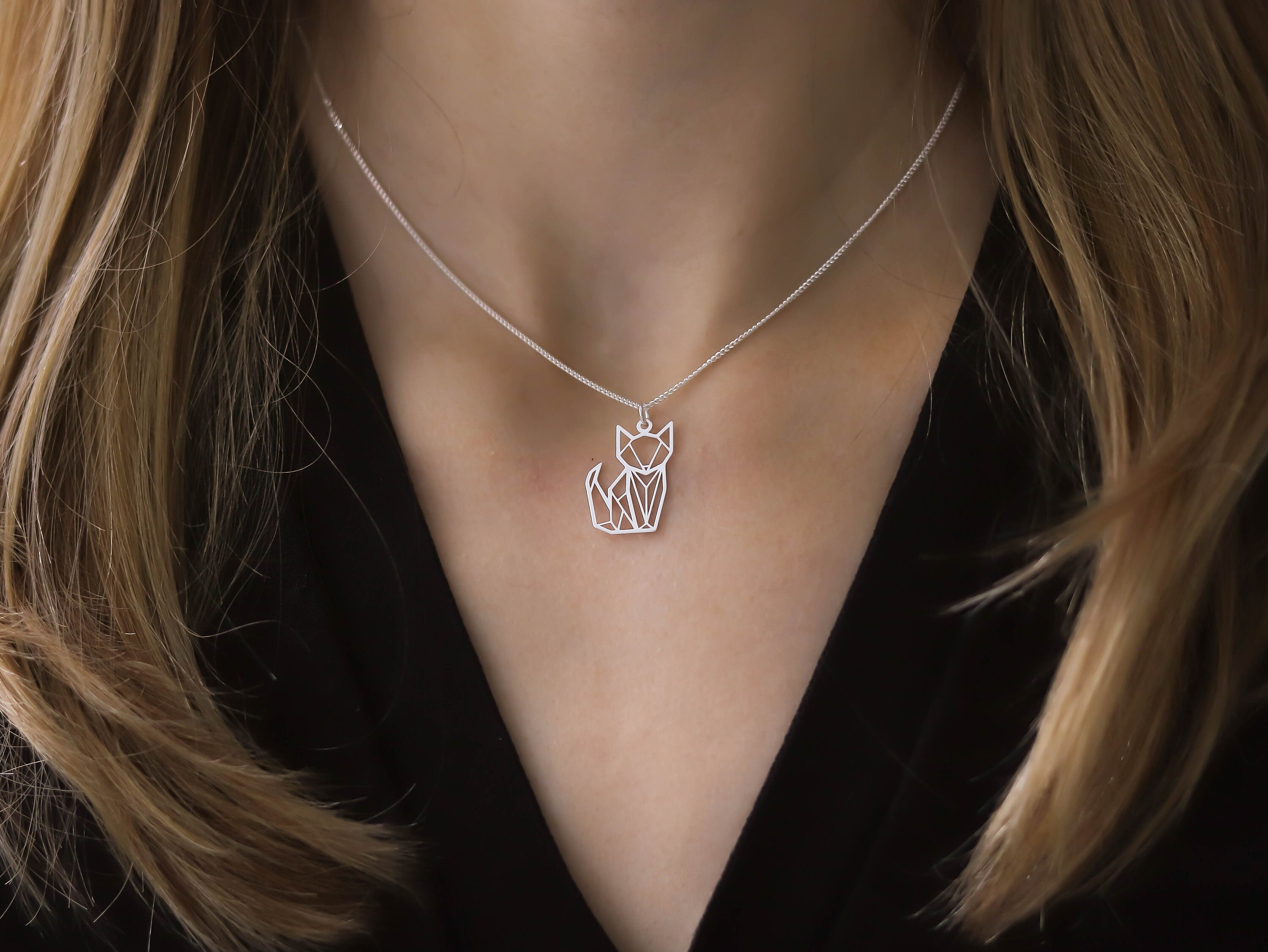 Fox Necklaces for Women, Cat Jewellery, Animal Necklace, Fox Lovers ...