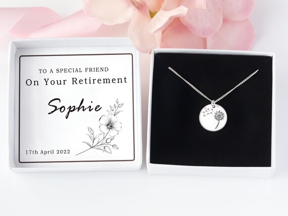Retirement Gifts for Women Retirement Necklace for Her - Etsy