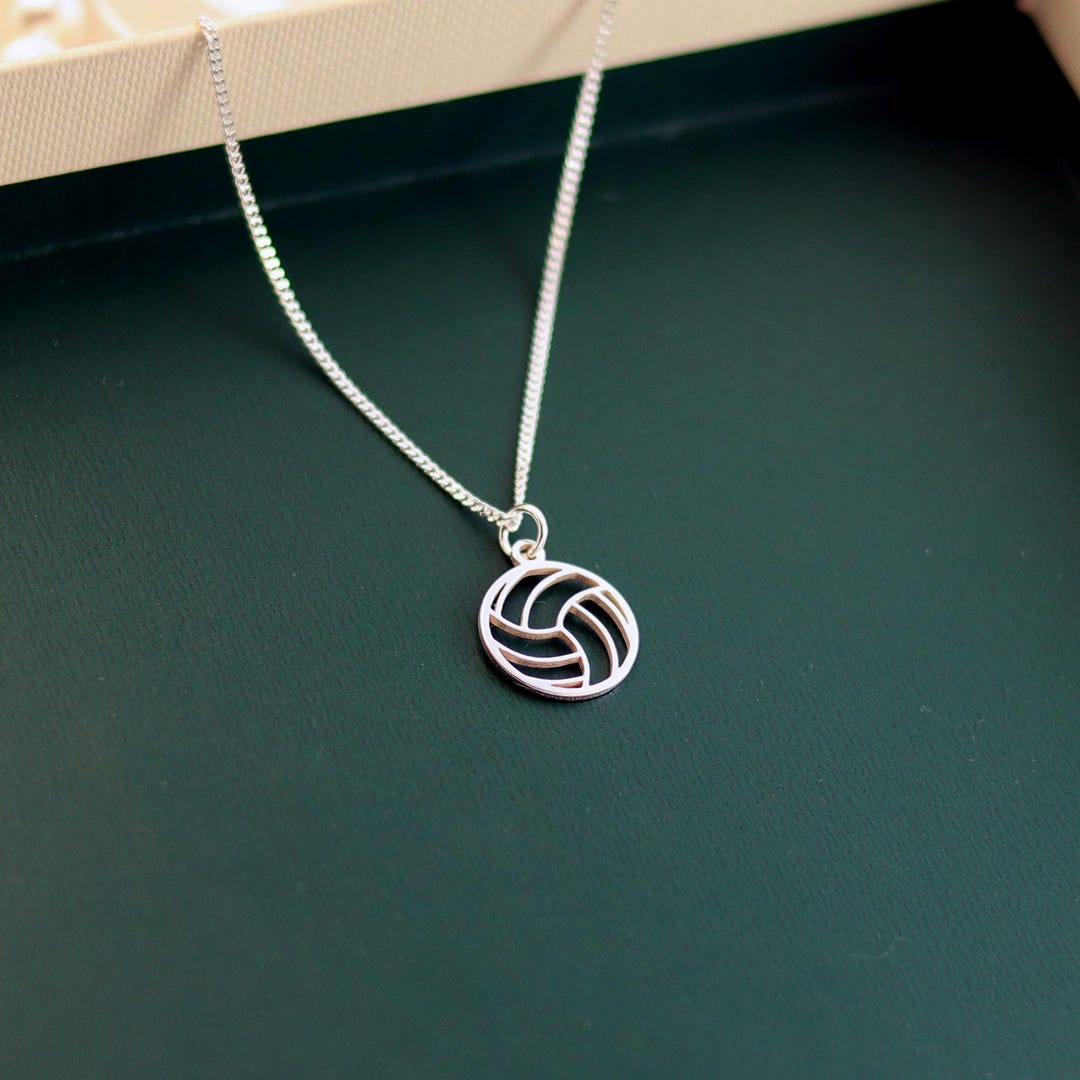 Volleyball Necklace - Netball Pendant for Her - Coach Appreciation ...