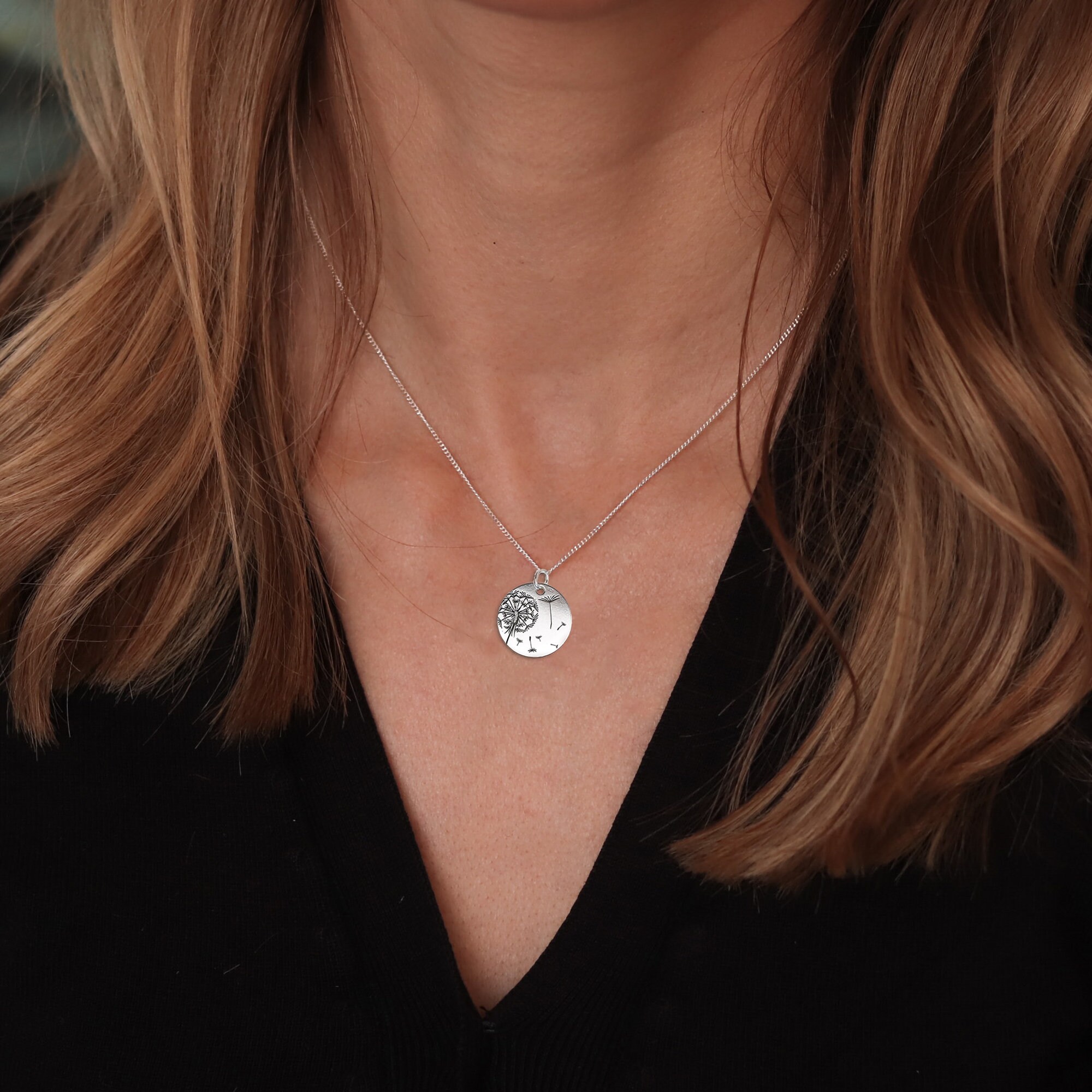 Hope Stay Strong Necklace - Sterling Silver Positive Healing Pendant ...