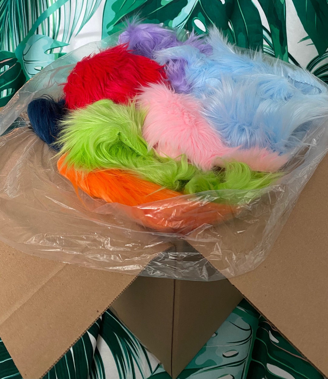Colorful Faux Fur Scrap Box - Etsy