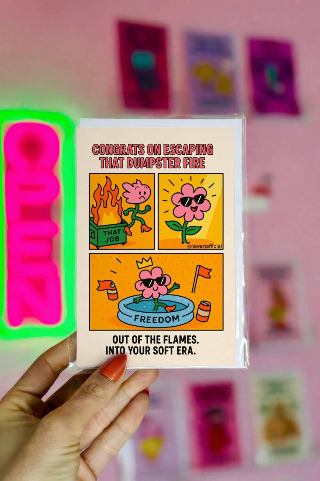 Funny Quit Job Card – Burnout Recovery Freedom Celebration - Etsy