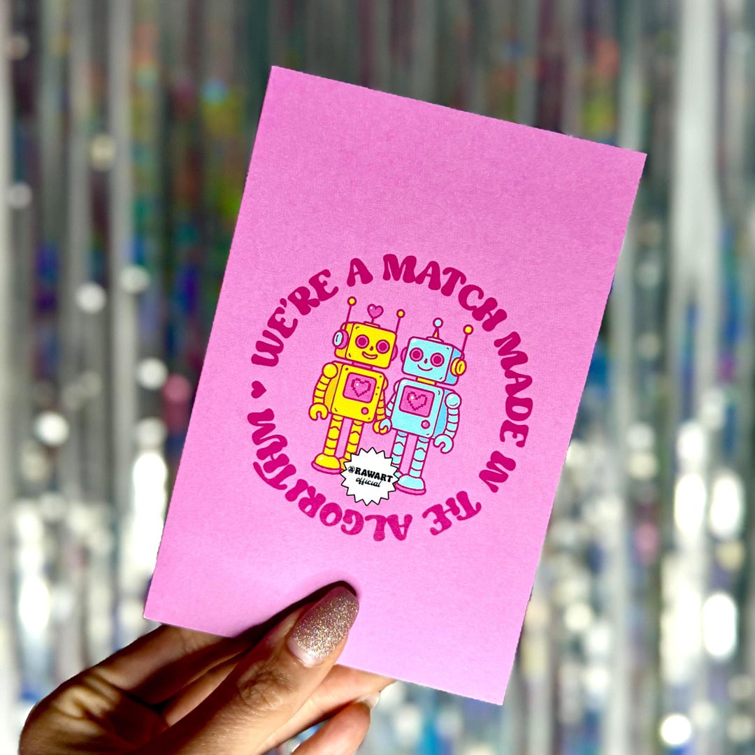 Robot Valentine's Day Card – Tech Love Greeting - Etsy Australia