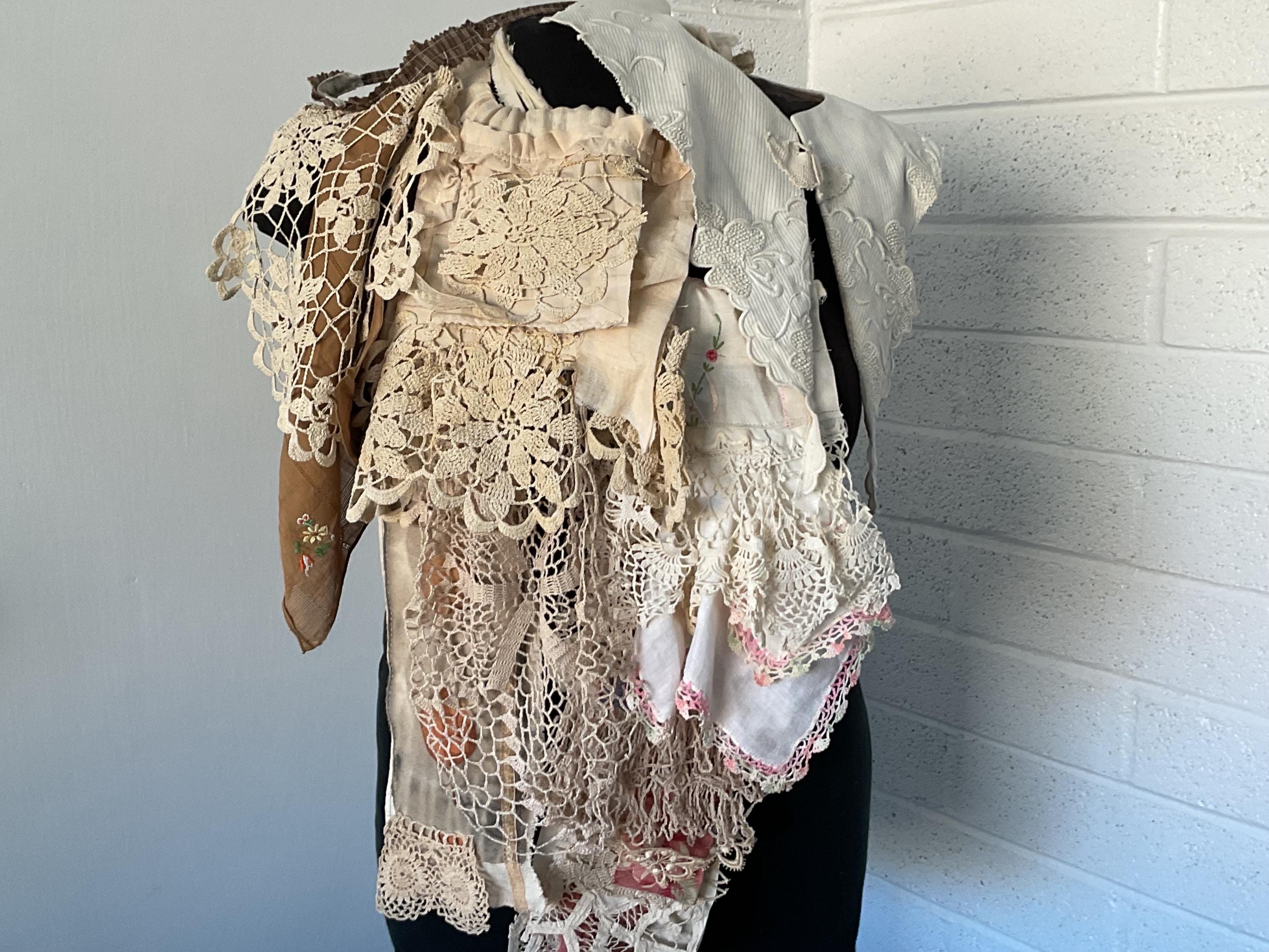 Vintage Lace Jabot, Handmade Neck Adornment - Etsy