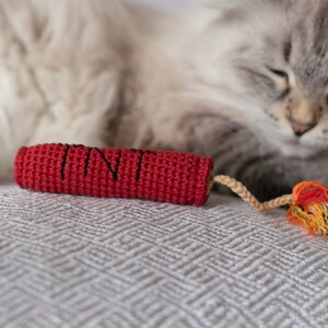 Dynamite Cat Catnip Toy, Handmade Cat Toy, Valerian Toy, Kitten ...