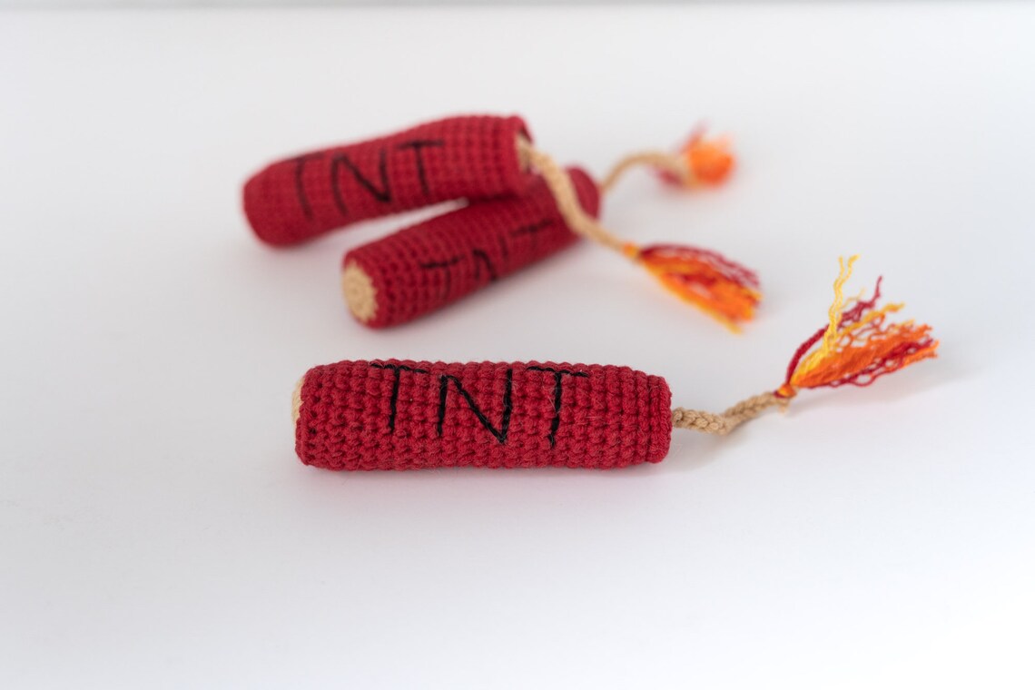 Dynamite Cat Catnip Toy Handmade Cat Toy Valerian Toy - Etsy