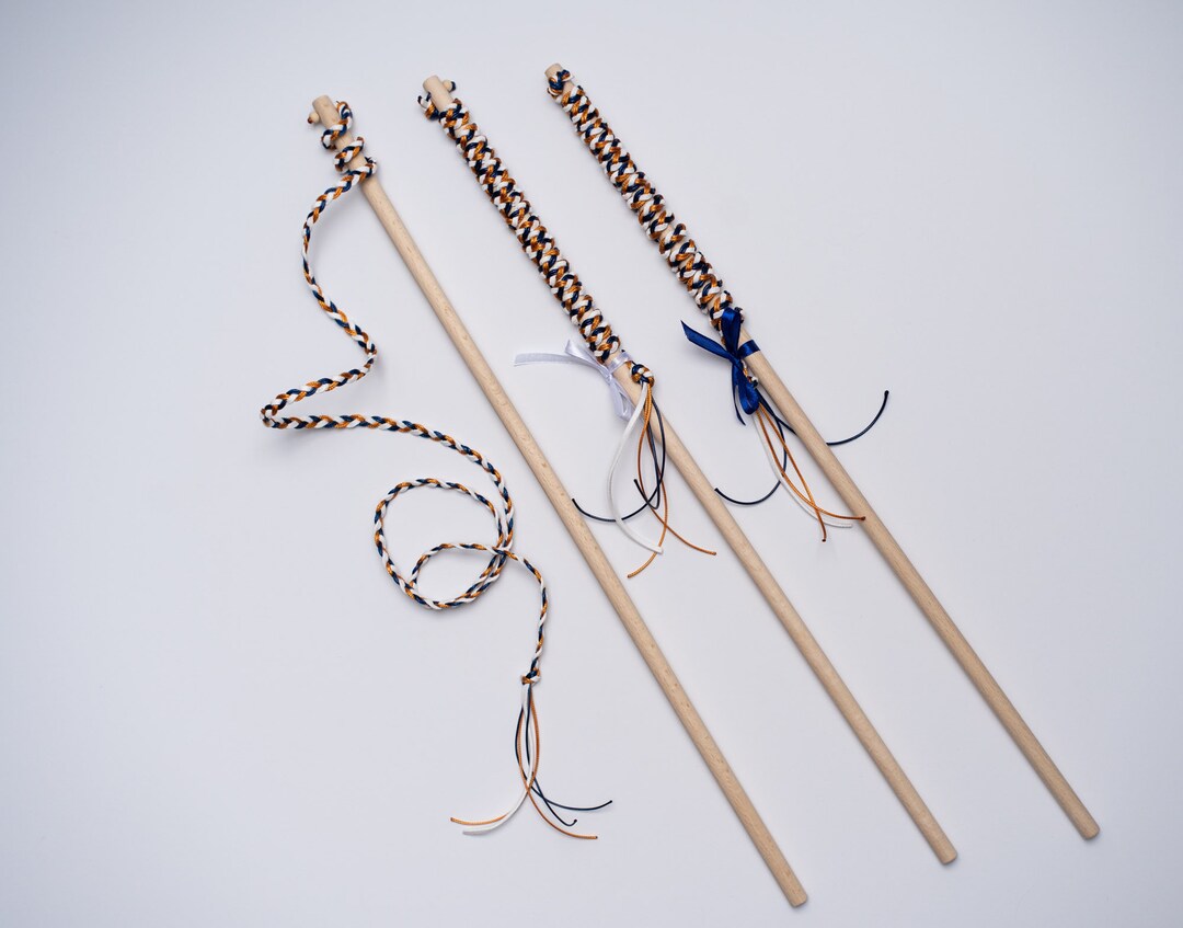 Cat Toy Wand Strings, Cat Fishing Pole. High Quality Handmade Cat Toys ...
