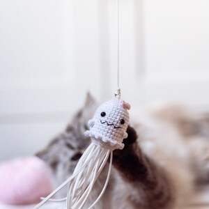Ghost Cat Teaser, Crochet Halloween Toy, Cat Toy Catnip, Cat Toys ...