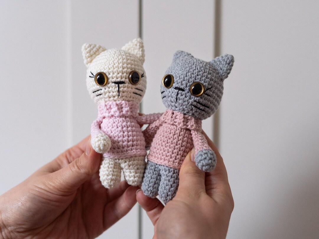 Cute Cat Plushie, Cat Doll, Stuffed Cat, Animal Toys, Black Cat Gift ...