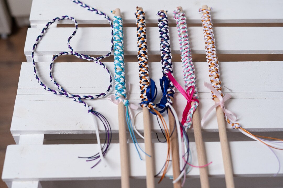 String & Suede Cat Wand, Cat Fishing Pole, Cat Toy With Strings ...