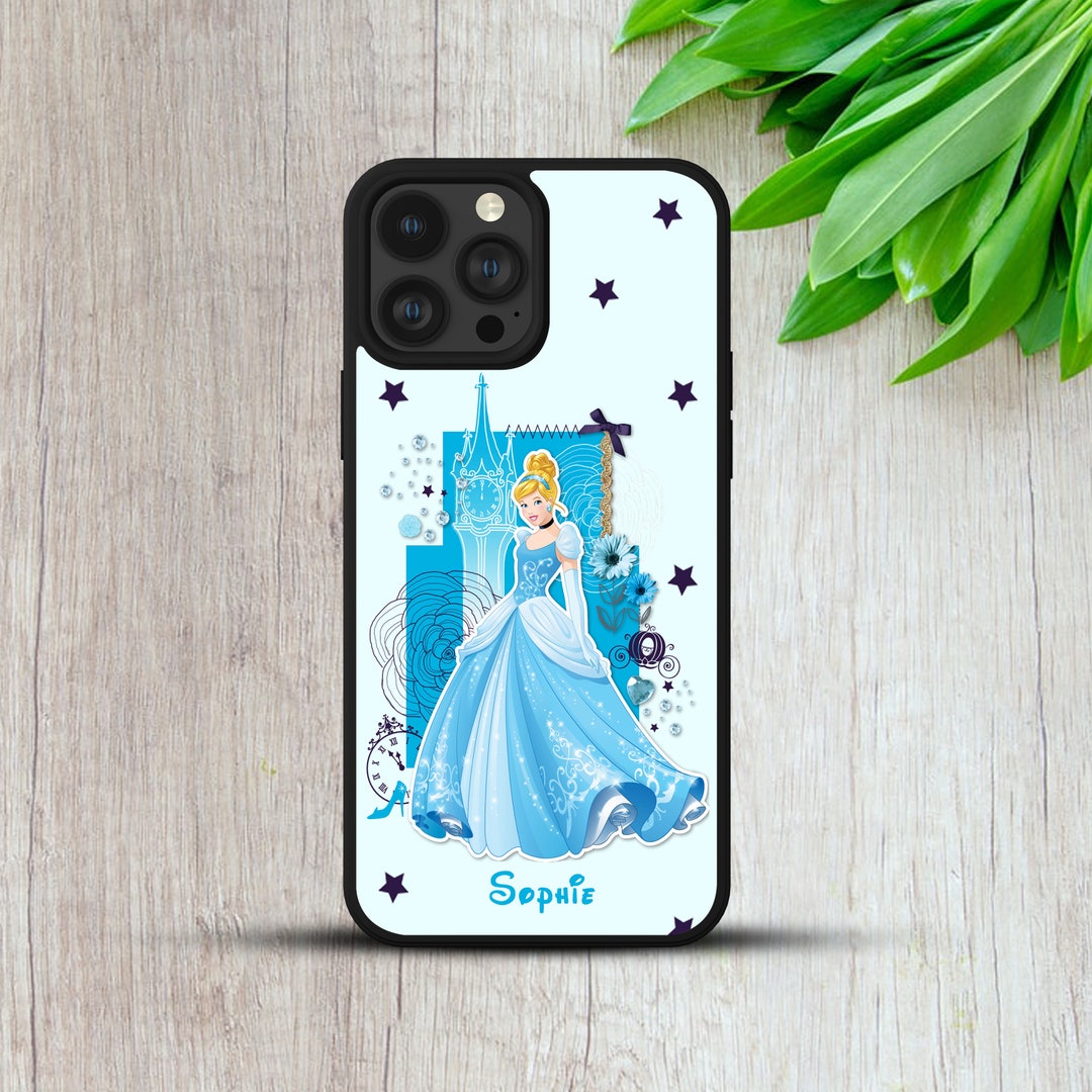 Personalised Princess Cinderella Castle Name Gift TPU Phone Case Cover ...