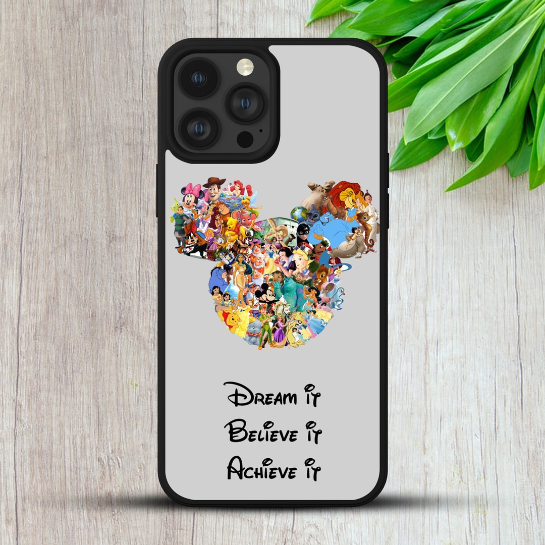Mickey Mouse Disney Characters Positive Quote Gift TPU Phone Case Cover ...