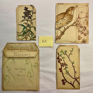 Edith Holden Ephemera, Edith Holden Tags, Edith Holden Pockets, Spring ...