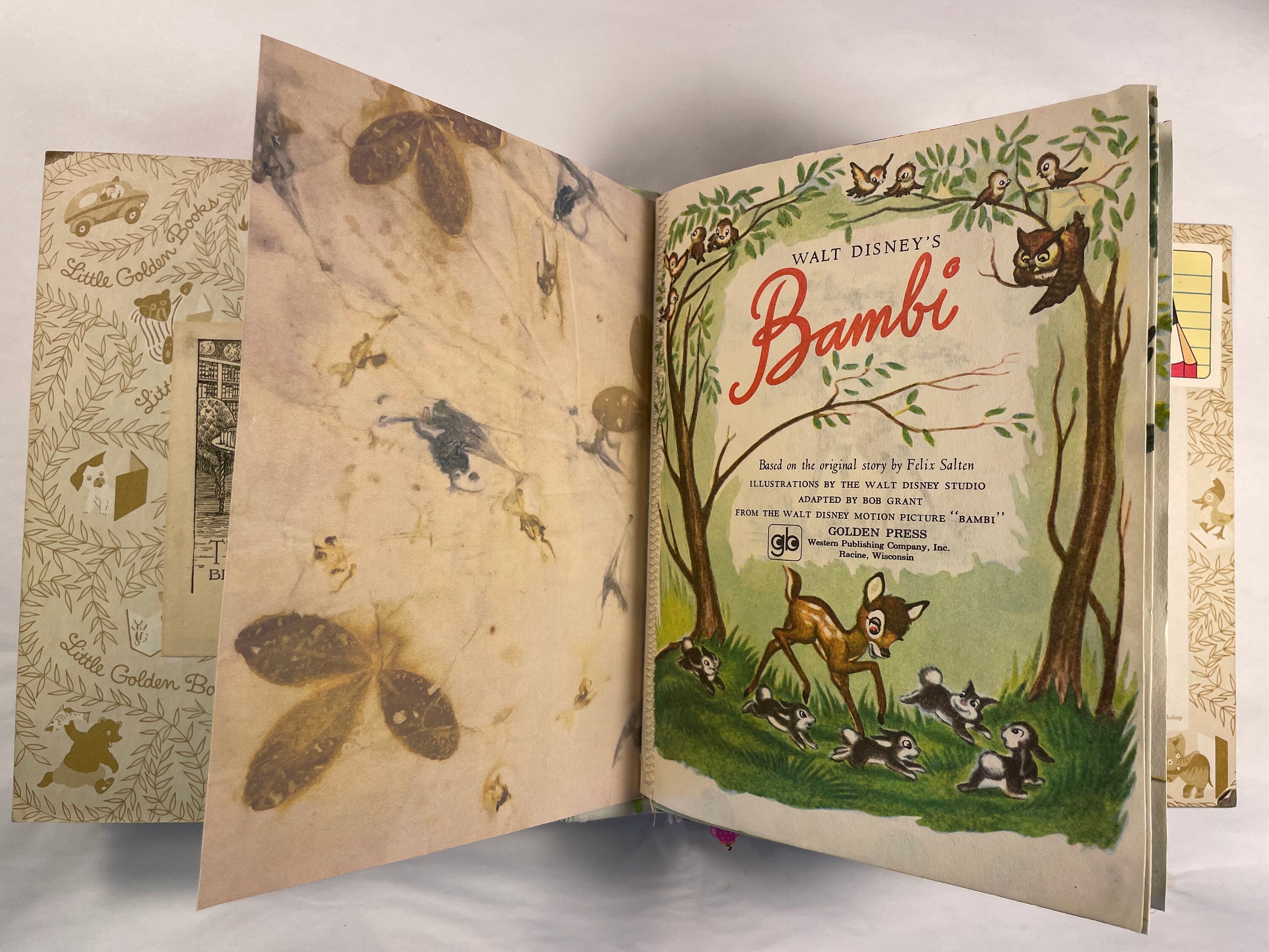 Bambi Little Golden Book Junk Journal: Eco Dyed Handmade Planner - Etsy
