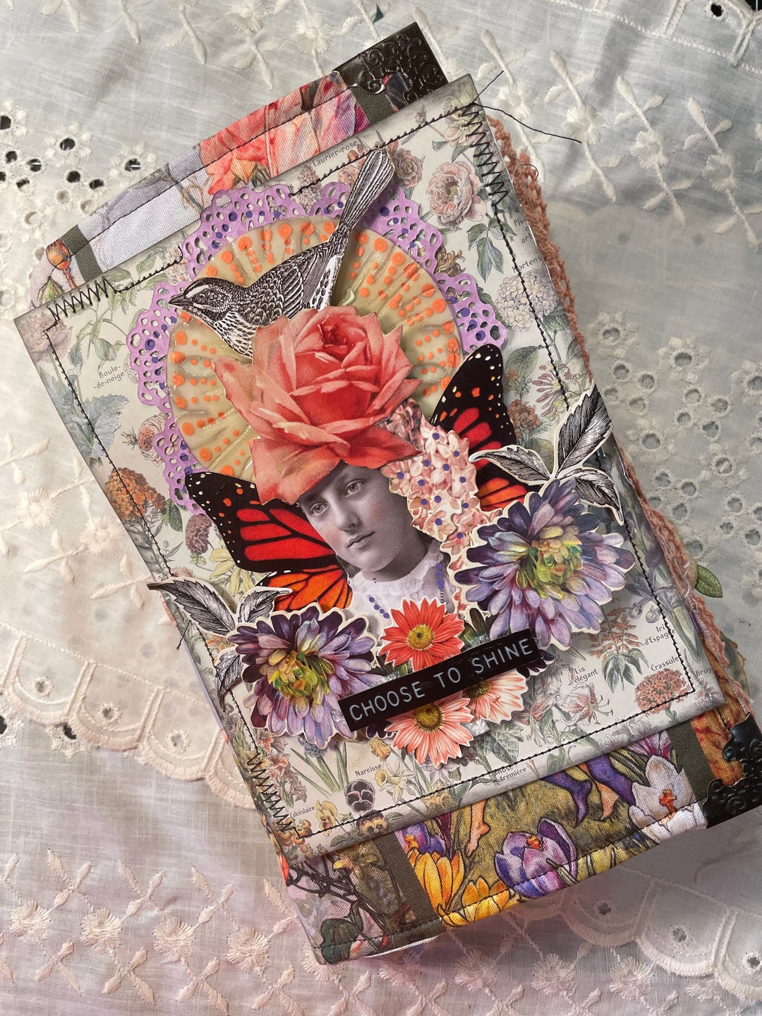 Fairy Journal (coral), Handmade Journal, Handmade Book, Heirloom ...